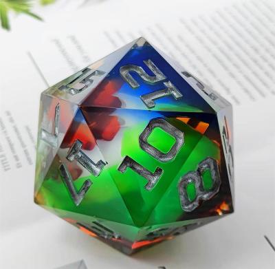 Китай Single 20 Sided Glowing Resin Game Dice DND COC TRPG продается