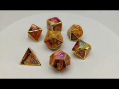 Hand Grinding Mini Polyhedral Dice Set Sturdy Multipurpose For Gifts