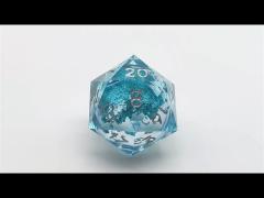 Lipos flowing sand resin dice DND dragon and dungeon COC