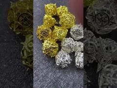 Thorns hollow metal dice set Kusalu RPG dragon and dungeon DND
