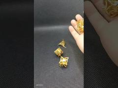 Geely flower hollow metal dice set RPG dragon and dungeon DND