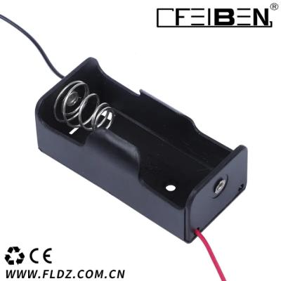 China 1*D battery holder with high-quality black plastic battery storage compartment for sale