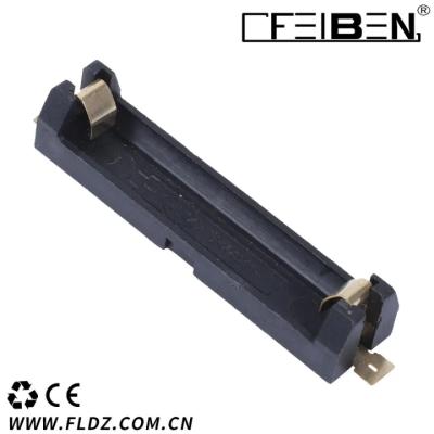 China 1AA battery holder with SMT-mounted nylon black battery storage box, ISO CE RoHS certified for sale