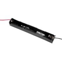 China 2 AAA long rectangular open battery holders with wires for sale