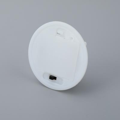 China 3 AA batteries, embedded round battery compartment with lid and switch, white version for sale
