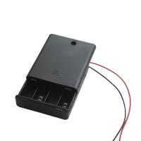 China 4 AAA battery pack with lid, switch, and leads Perfect for DIY projects for sale