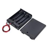 China 4 AAA battery pack with lid, switch, and leads Perfect for DIY projects for sale