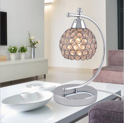 China Modern simple crystal desk lamp decorates room reading lamp rechargeable modern table lamps luxury for sale