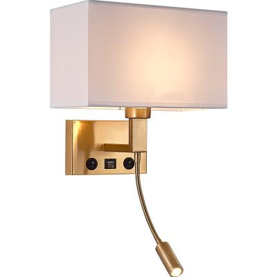 China Industrial Style Decorative Indoor Wall Lamp For Hotel Home Gold Modern Wall Lamp for sale