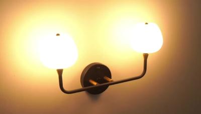 China Mid Century Modern LED Wall Sconce Globe Wall Light Bedroom Hall Fixture Bathroom Vanity Lamp for sale