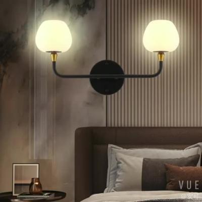 China Amazon wholesale Iron led lamps special materials resin lampshade wall light indoor for sale