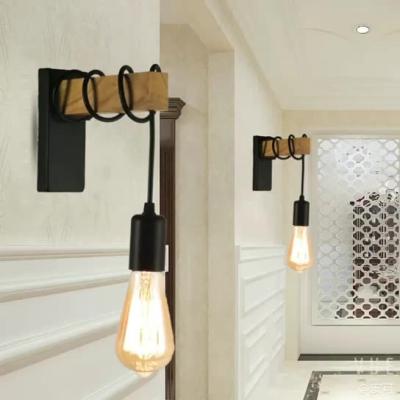 China Amazon Top Seller LED Wall Lamp Decorative Retro Vintage Indoor Iron Wall Lamp Mount for sale