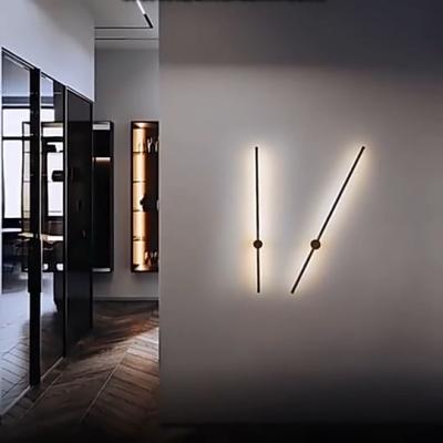 China Nordic Modern RGB Color Changing Postmodern Remote Dining Luxury Wall Lamp For Bedroom Hotel for sale