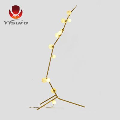 China New Creative Vintage Iron LED Floor Lamps for Living Room Bedroom Bedside Floor Lighting for Home Decoration for sale