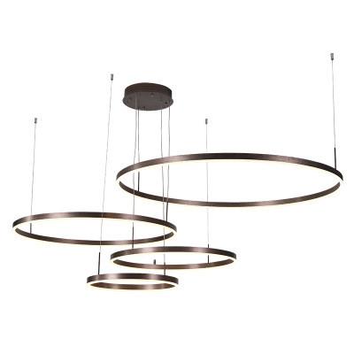 China Home Indoor Led Ceiling Lighting Super Gold Ring Round Lamp Pendant Lights Modern Led Chandelier for sale