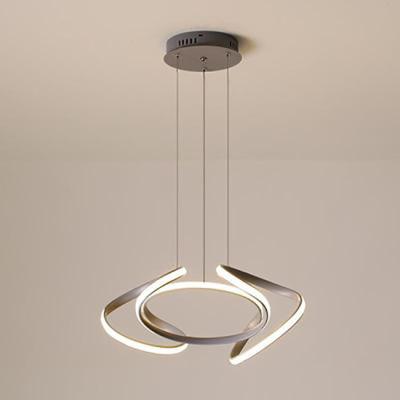 China Modern aluminum acrylic restaurant living room dining table bar luxury dimmable modern lighting pendant lighting led for sale