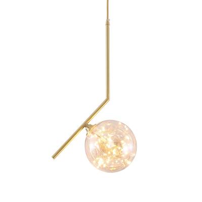 China Glass ball nordic dining room home lighting modern chandelier amazon top seller crystal luxury led light for sale