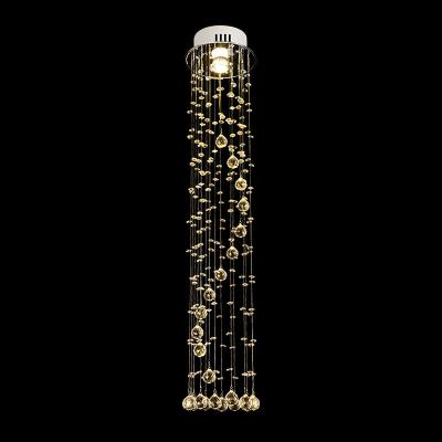 China Fashion crystal chandelier villa hotel large chandelier LED spotlight hall decoration lighting popular amazon led crystal light for sale