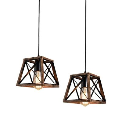 China Kitchen Island Retro Black Iron Decorative E26 Hanging Lighting Hotel Restaurant Modern Pendant Lights for sale