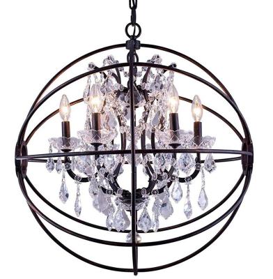 China 6 Light Candelabra Crystal 22