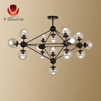 China Nordic living room chandelier starry creative chandelier light luxury atmosphere bedroom restaurant magic bean glass chandelier for sale