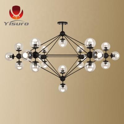 China Nordic living room chandelier starry creative light and luxury atmosphere bedroom restaurant magic bean glass chandelier for sale