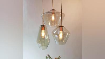 China Hot Sale Contemporary 220v Color Glass Chandeliers & lamp For Home and bar room Decoration colorful glass pendant light for sale