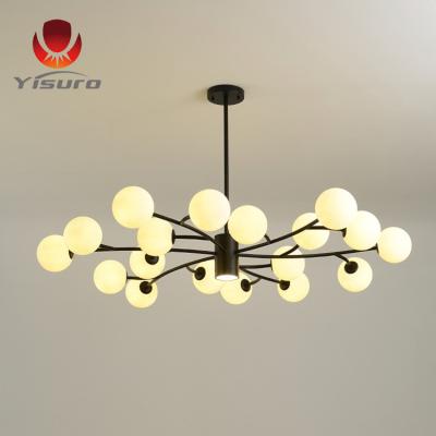 China High Quality Modern Style Mounted Light For Living Room Glass Luxury Hanging Pendant Light for sale