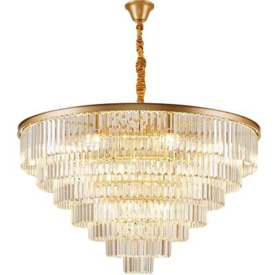 China Popular product indoor decoration metal frame crystal chandelier modern led lamp amazon top seller crystal luxury led light for sale