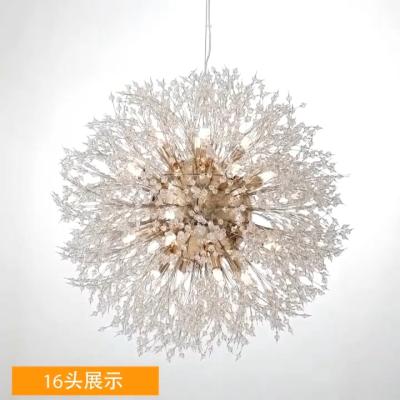 China Nordic decorated hanging lights simple modern LED crystal net Ceiling lamp amazon top seller crystal luxury led light for sale