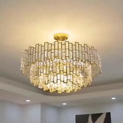 China Modern Luxury Crystal Chandelier Lighting Fixture Contemporary Chandeliers Lamp Pendant Hanging Light for Home Restaurant Decor for sale