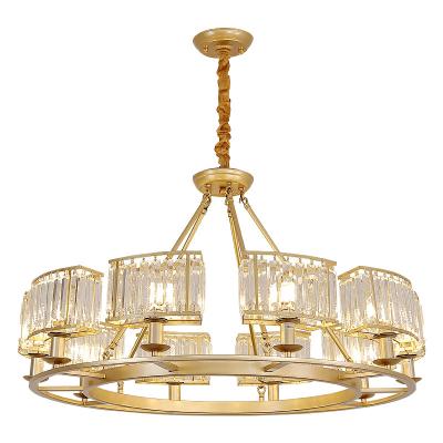 China 2020 Zhongshan Design American Living Room Crystal Glass Chandelier Black Living Room Modern Luxury Chandelier Light Wholesale for sale