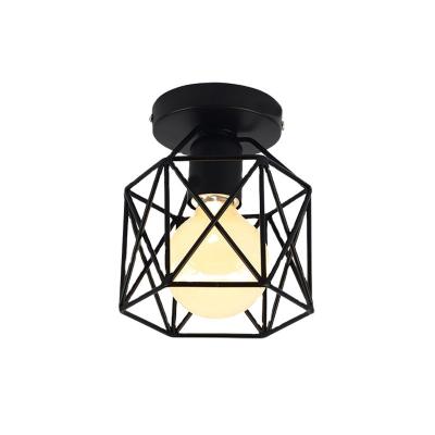 China Creative Retro Decorative Black Ceiling Lights Luxury Vintage Pendant Light Fixtures LED Ceiling Chandelier for sale