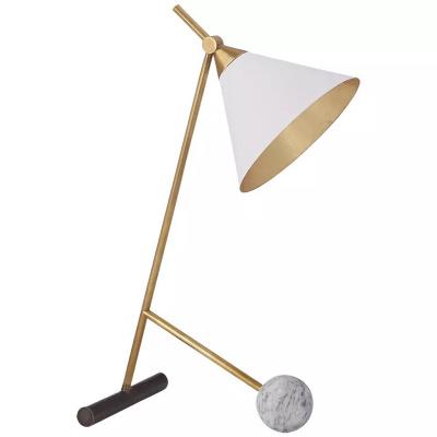 China Nordic marble table lamp technical speaker office study Hotel Villa modern minimalist bedroom bedside lamp for sale