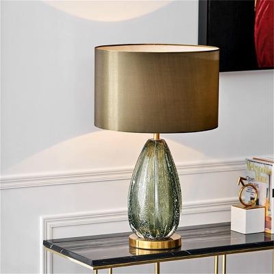 China China Factory Modern Decorative Table Lamp Green Bedside LED Desk Light for Home Bedroom Living Room Office Study Hotel for sale