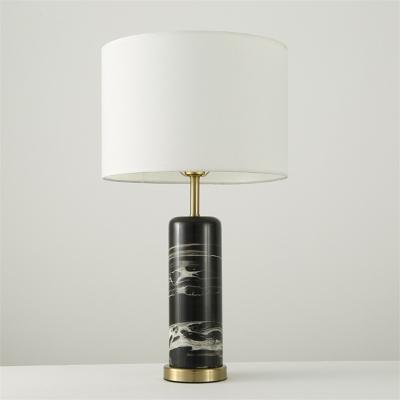 China Amazon Hot Sale Contemporary Table Lamps Decorative Luxury Design Marble Desk Light Home LED E27 For Foyer Living Room Bedroom for sale