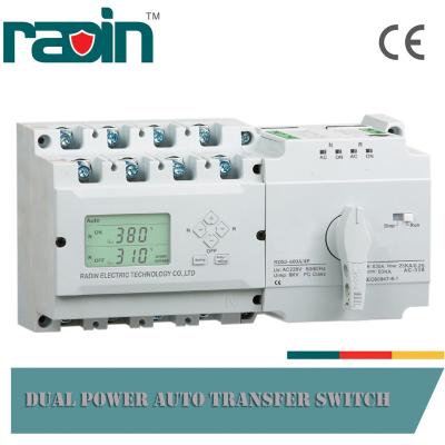 China New Design 3P/4P 315A---630A PC Type White Dual Power Transfer Switch,Automatic Transfer Switch (RDS3-630) for sale