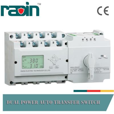 China New Design 3P/4P 315A---630A PC Type White Dual Power Transfer Switch,Automatic Transfer Switch (RDS3-630) for sale