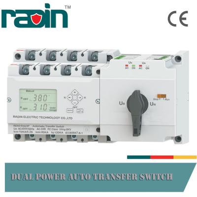 China New Design 3P/4P 63A PC Type White Dual Power Transfer Switch,Automatic Transfer Switch (RDS3-125) for sale