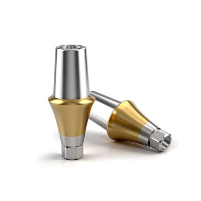China Precious Titanium Abutment OEM ODM Global Dental Implant Systems Standard Surface Treatment for sale