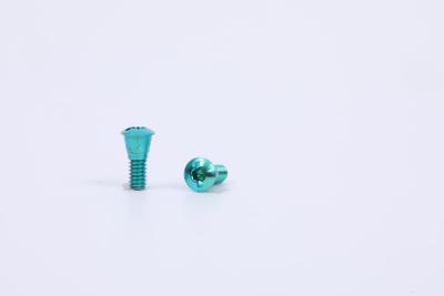 China Biocompatible Corrosion Resistant Grade 5 Medical Titanium Alloy Implant Cover Screw for sale