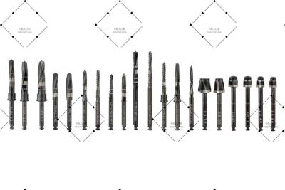 China DLC coated medical-grade stainless steel pilot bone harvesting drill for corrosion resistant precise dental implant procedures for sale