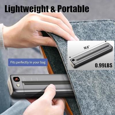 Cina Stampante Portatile F81 Wireless da Viaggio, Stampanti Termiche Senza Inchiostro Bluetooth WiFi per Formato Lettera USA 8,5" x 11" e A4, Compatibile con Android iOS Phone Mac Windows Laptop per Ufficio e Casa in vendita