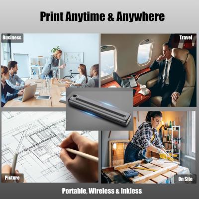 Cina Stampante Portatile F81 Wireless da Viaggio, Stampanti Termiche Senza Inchiostro Bluetooth WiFi per Formato Lettera USA 8,5" x 11" e A4, Compatibile con Android iOS Phone Mac Windows Laptop per Ufficio e Casa in vendita