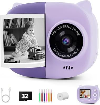 China Rongta Instant Print Camera for Kids, Children Portable Camara Toy Birthday Gifts, Kids Toys, 2.4 Inch Screen Kid Digital Camera for Girls Boys  for sale