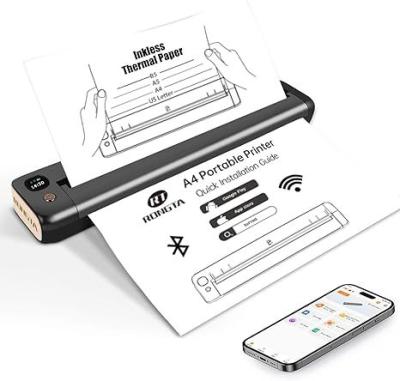 중국 F81 휴대용 프린터 여행용 무선, 블루투스 와이파이 잉크리스 열 프린터, 안드로이드와 호환 iOS 전화 Mac 윈도우 노트북 판매용