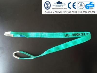 China Polyester flat webbing sling 2T , According to EN11492-1 Standard,  CE,GS certificate Approved for sale