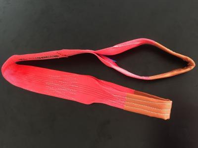 China Polyester flat webbing sling ,  WLL 5T ,   safety factor 7:1  , According to EN11492-1 Standard,  CE,G for sale