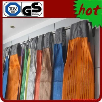 China flat synthetical fibre lifting sling, According to JB/T 8521,  EN1492-1 , AS 1353 , CE, GS Certifiate approved for sale