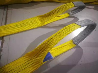 China Polyester flat webbing sling ,  WLL 3T ,   safety factor 7:1  , According to EN11492-1 Standard,  CE,G for sale